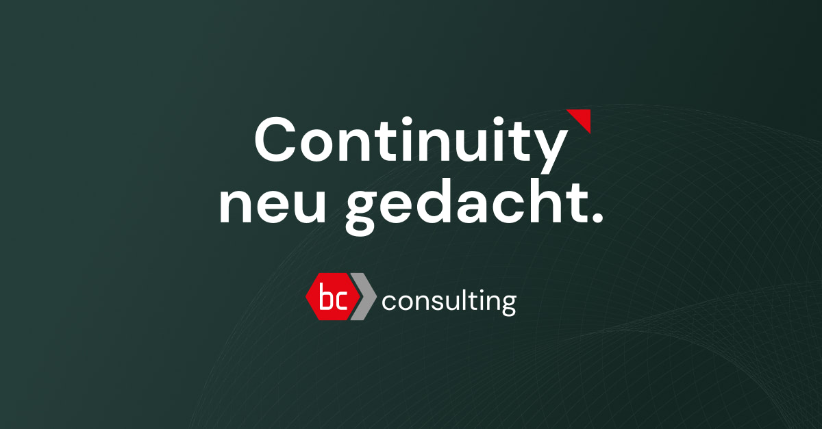 BC Consulting - Business Continuity Management from a single source